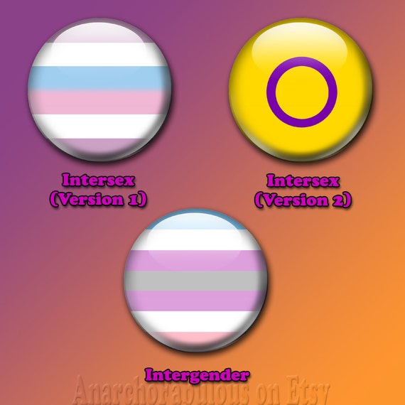 Intersex Pride Flag 1.5 Pinback Button Magnet | Etsy