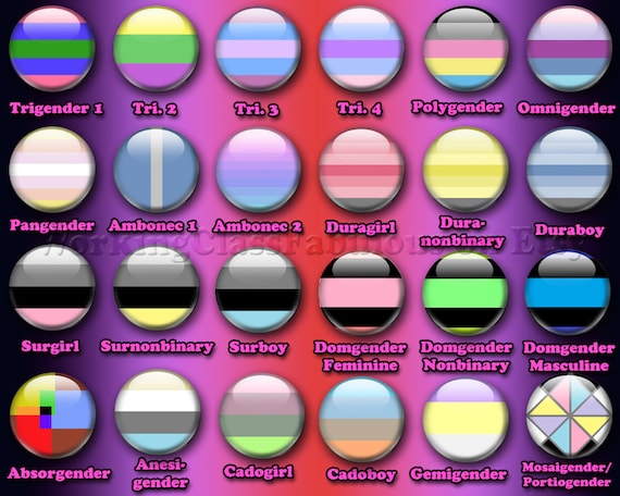 Items similar to Polygender Pride Flag 1.5" Pinback Button - Trigender ...