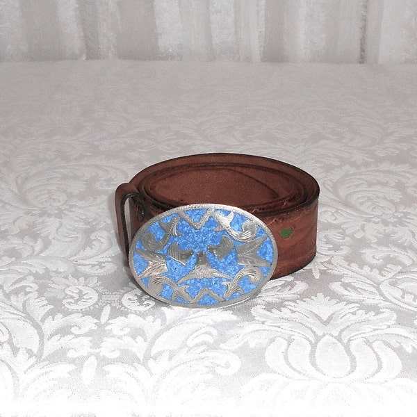 Hand Painted Leather Belt - Etsy