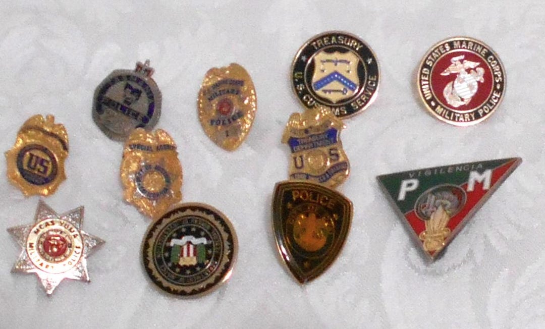 Vintage Collection of Government, Military, & Law Enforcement Pins - Etsy