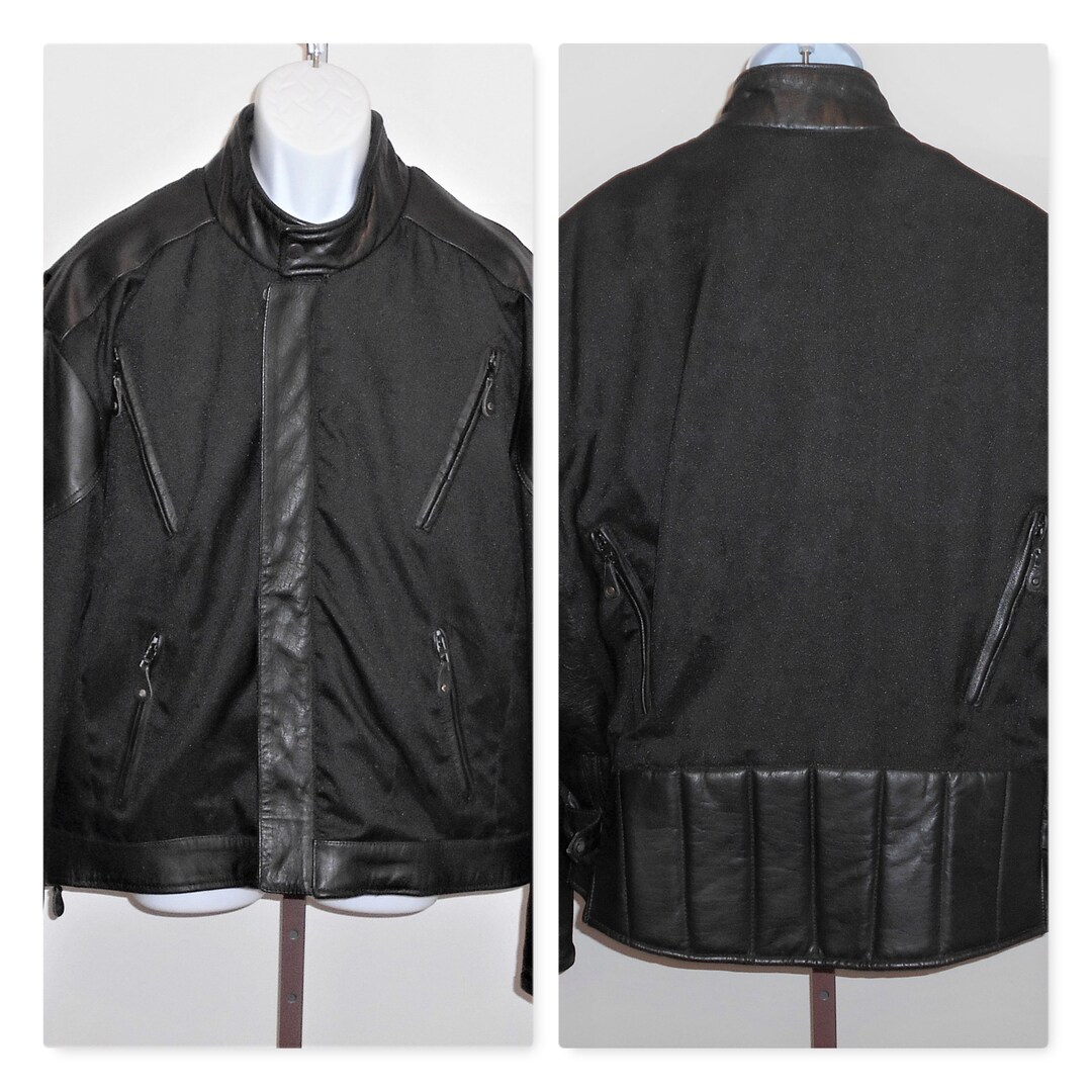 Barney's Leather Nylon & Leather Lined Motorcycle Riding - Etsy