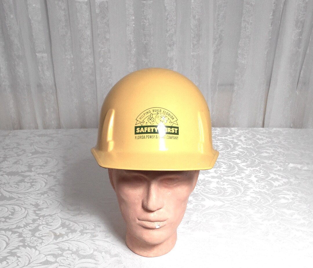 Florida Power & Light Co. FPL Yellow MSA Safety Helmet Hat - Etsy