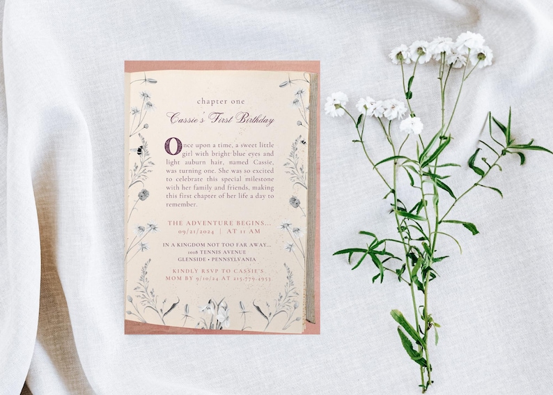 Chapter One First Birthday Party, Once Upon A Time - Etsy