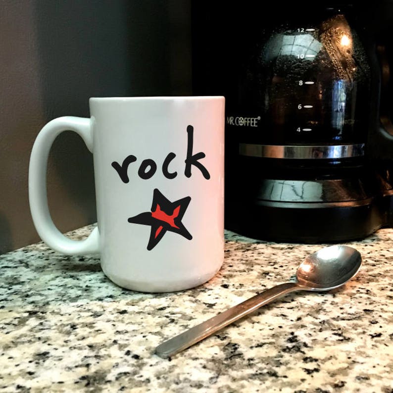 Rock Star. 15oz. Mug. Coffee Lover. Rocker. Rock-n-roll. Rock. - Etsy