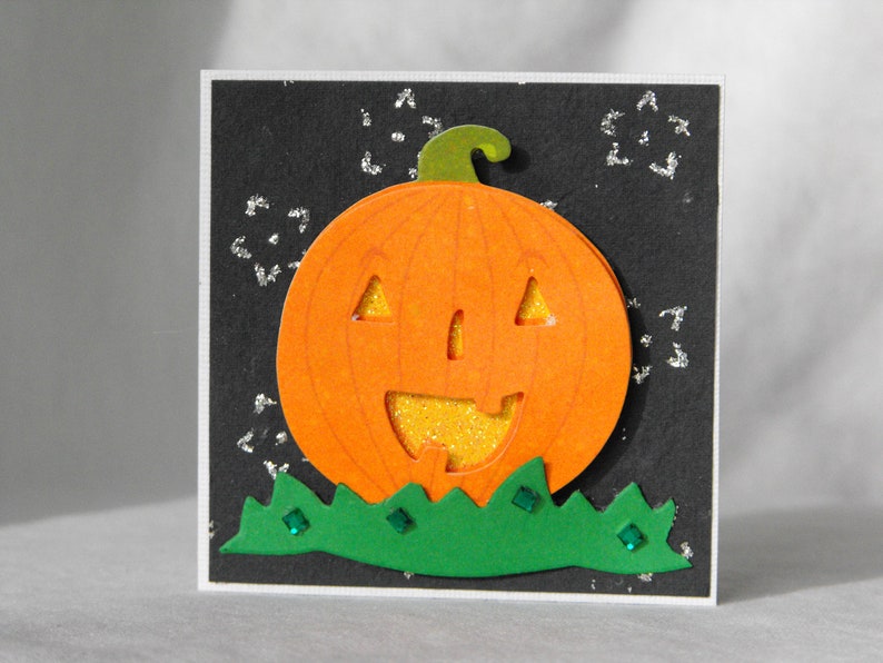 Jack-o-lantern Gift Enclosure Card With Envelope - Etsy