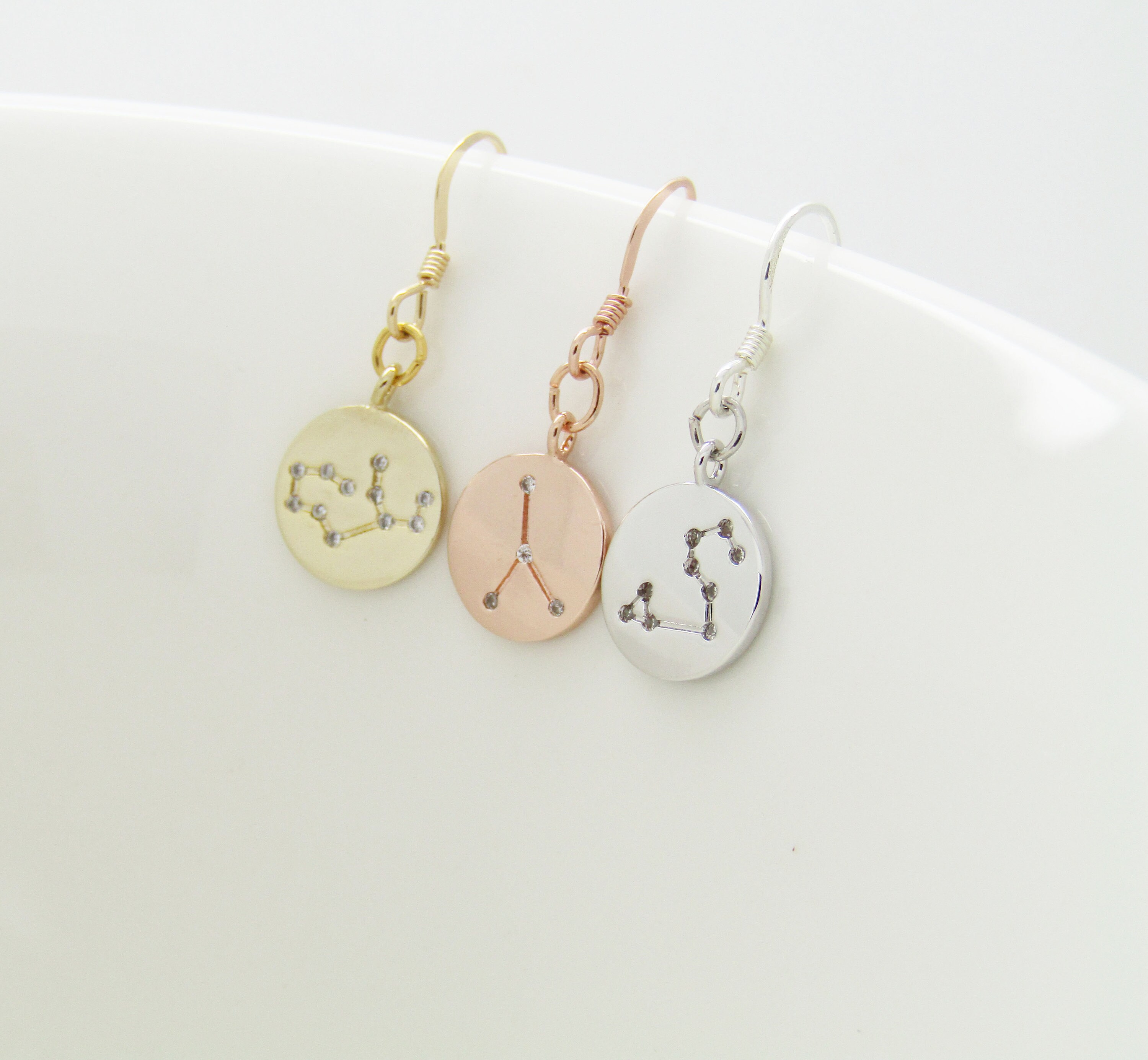 Zodiac Constellations Earrings-gifts for Her Birthday Gifts - Etsy