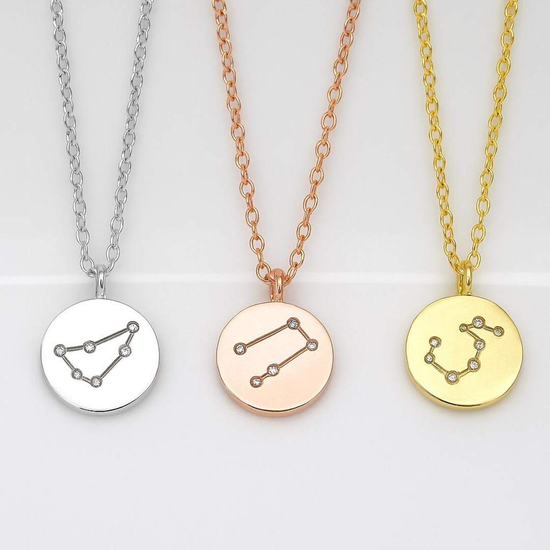 Zodiac Necklace, Zodiac Constellation Choker, Celestial Choker, Zodiac ...