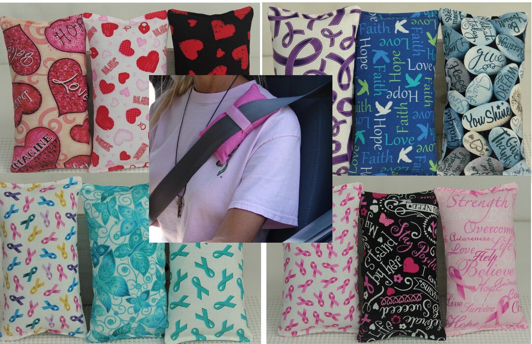 Cancer Ribbons, Chemo Port Pillow, Cancer Port Pillow Gift, Seat Belt ...