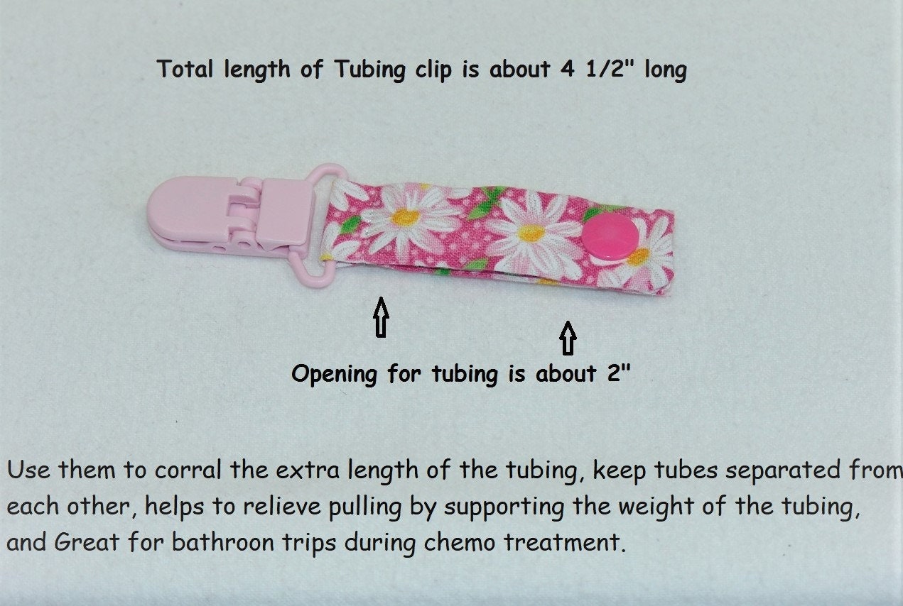Tube Clip’s Help Hold Tubes, Chemo, Drain Tubing, Tube Separator, IV ...