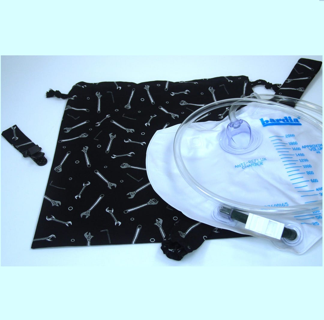 2000 Ml Cover Urine Bag Cover, Tube Cover and Tube Clip, Urostomy ...