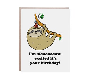 Sloth birthday | Etsy