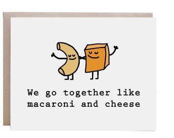 Mac and Cheese Card | Etsy