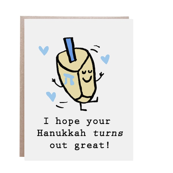 Dreidel Card - Etsy