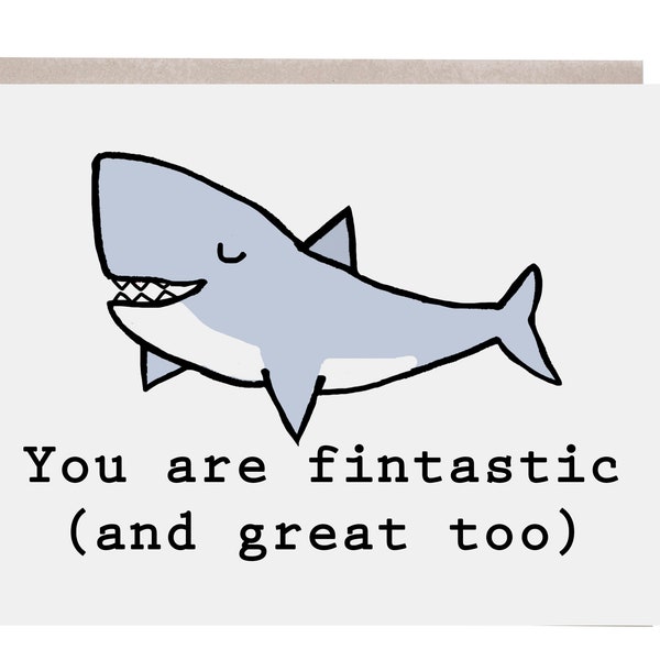 Shark Card - Etsy
