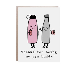 Gym Thank You Card - Etsy UK