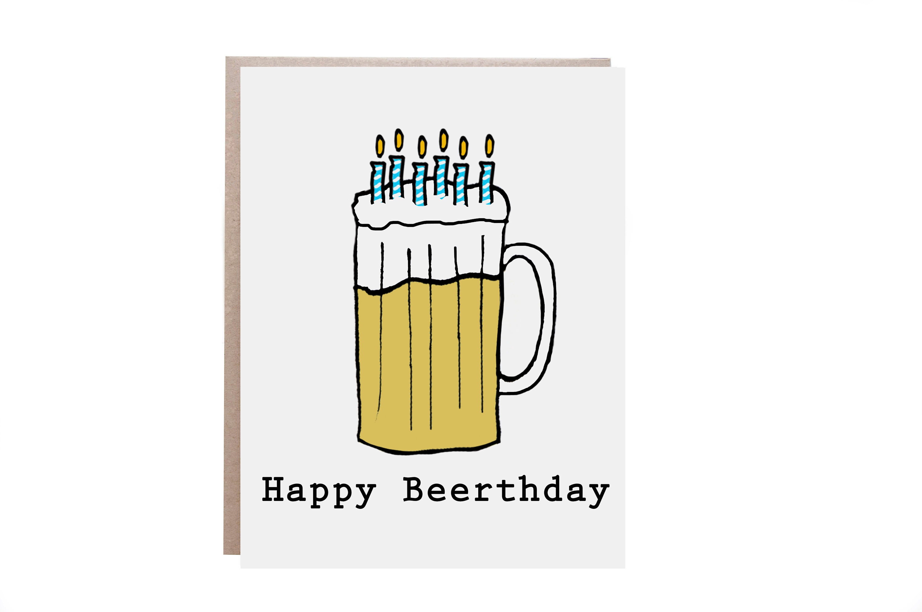 Beer Birthday Card Beer Card Birthday Card for Boyfriend - Etsy