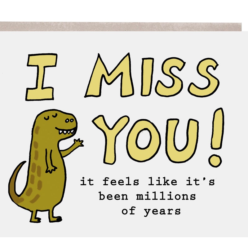 Funny Miss You Cards - Etsy