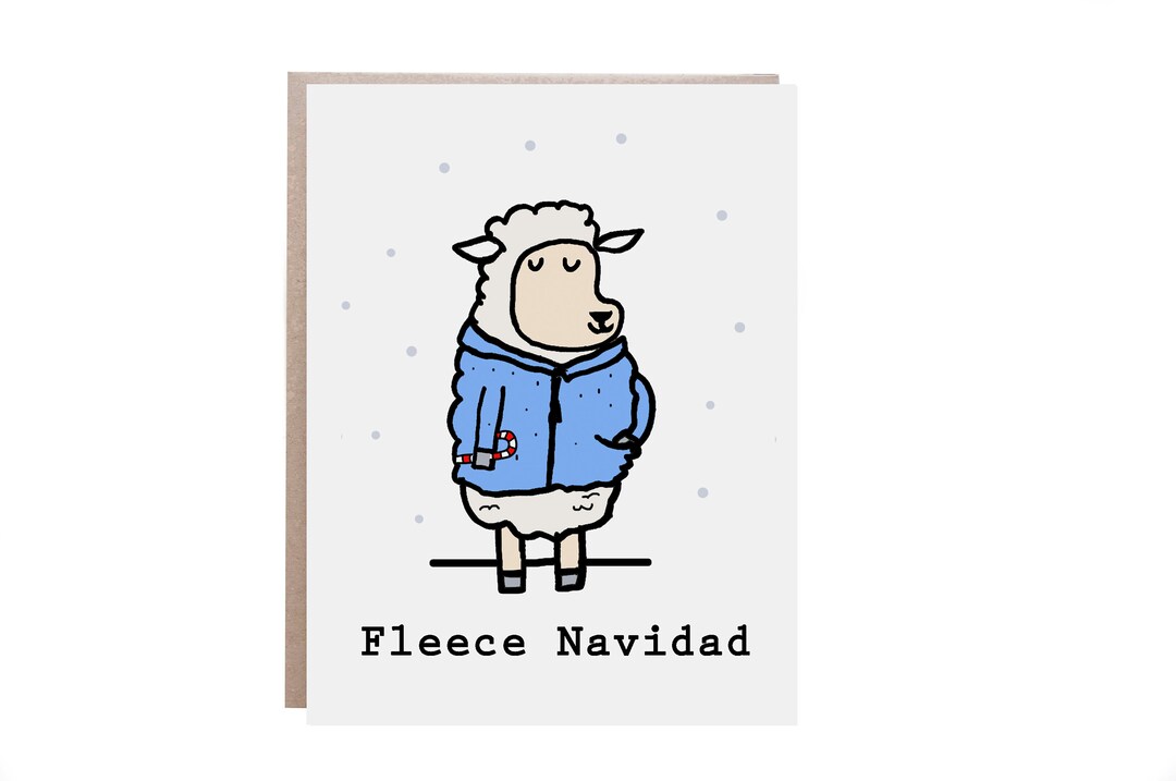 Fleece Navidad, Fleece Navidad Card, Christmas Card, Funny Christmas ...