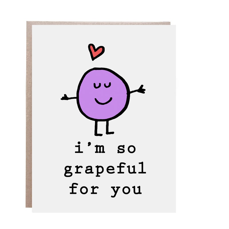 Grateful Pun Card - Etsy
