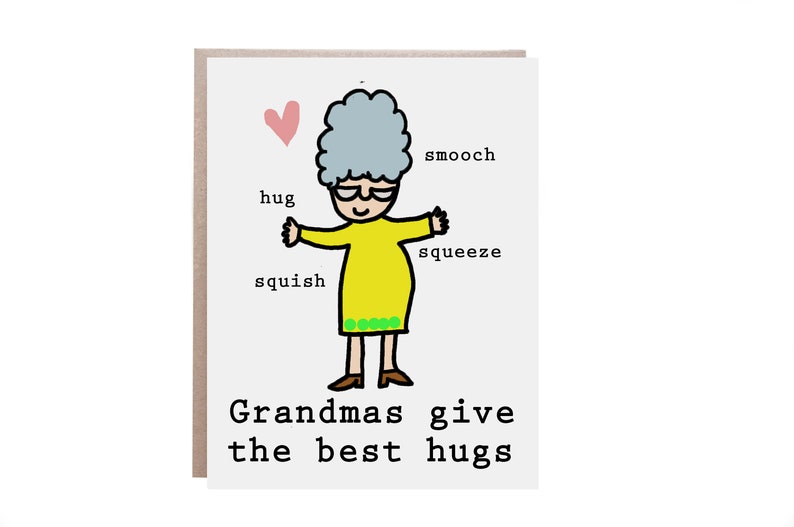 Grandma Card Grandmother Card Mother's Day Card Mothers - Etsy