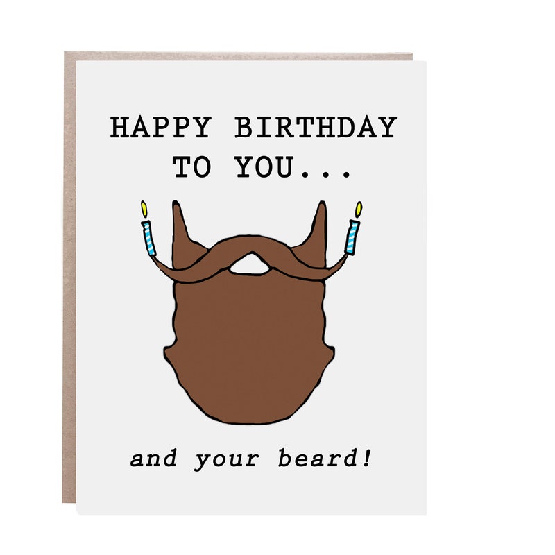 Beard Card - Etsy