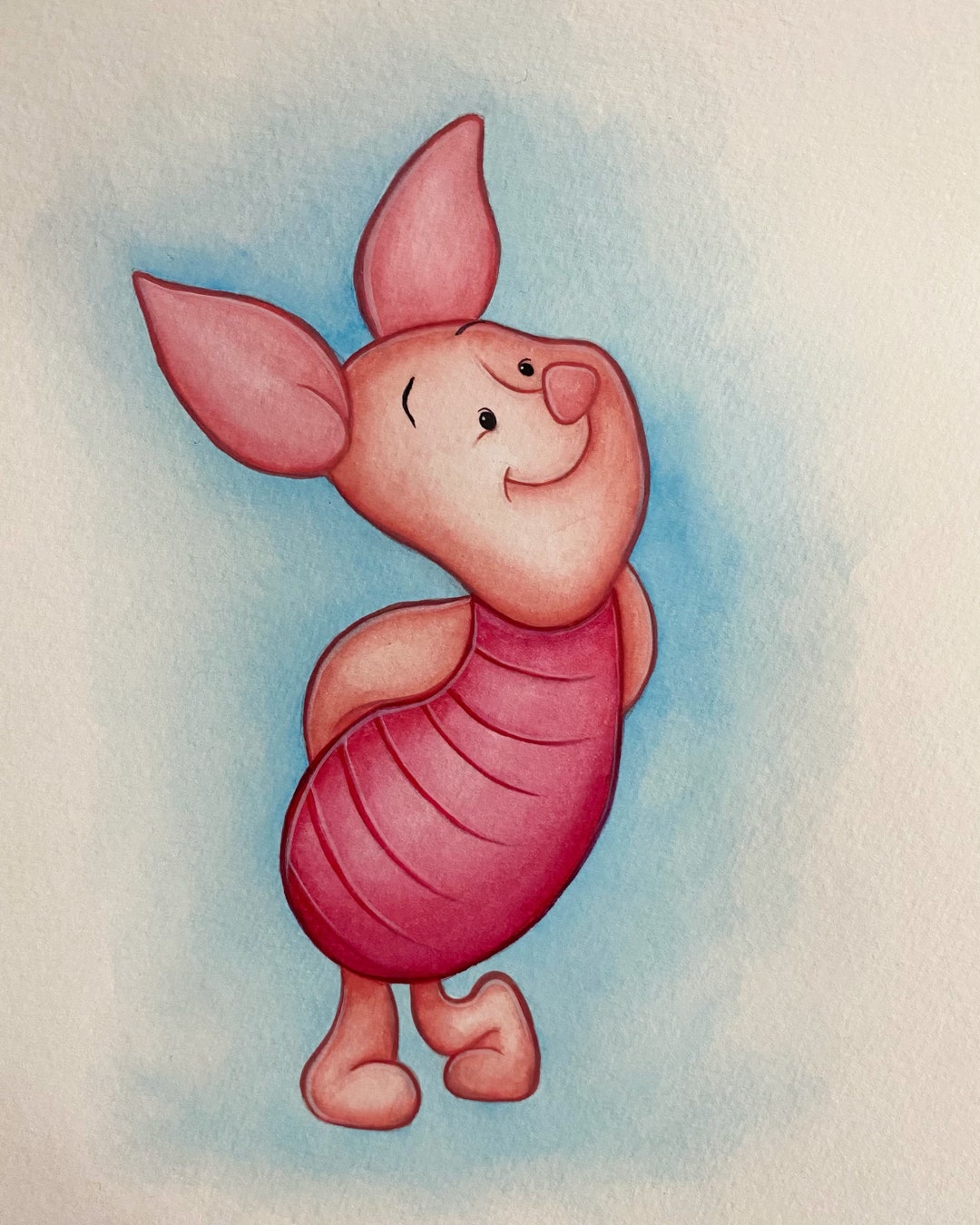Disney’s Winnie the Pooh - Piglet - Print and Original - Etsy