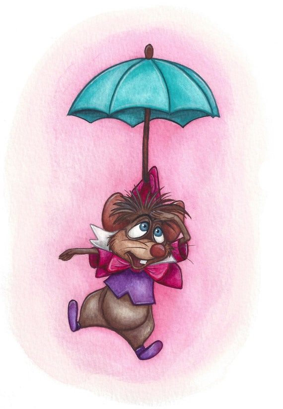 Disneys Alice in Wonderland Dormouse Watercolor Painting | Etsy