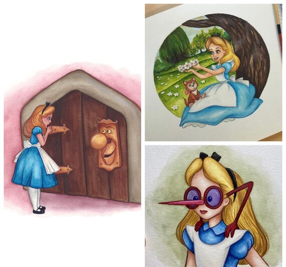 Disney Alice In Wonderland Paintings