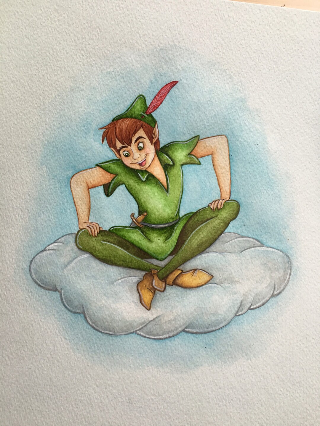Peter Pan - Disney Watercolor Painting - Print - Etsy