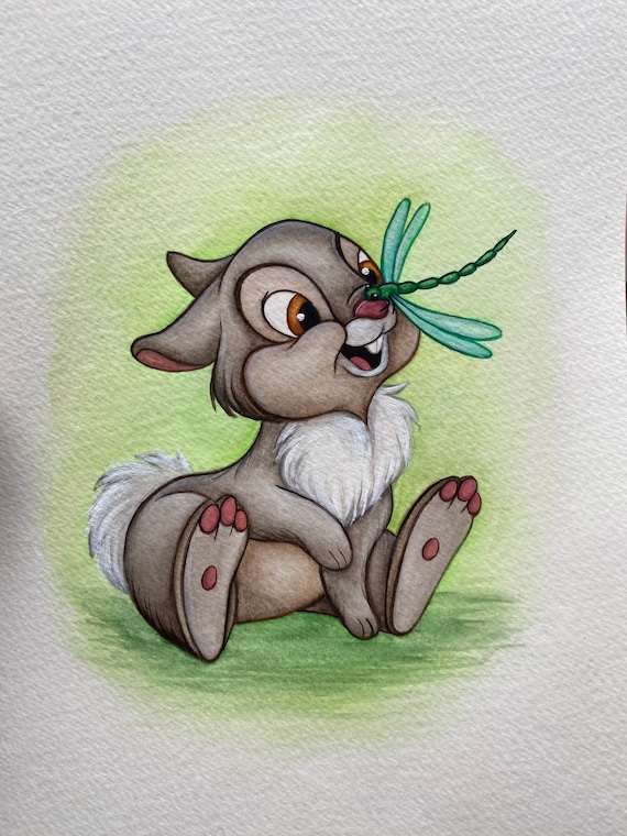 Bambi And Thumper Drawing