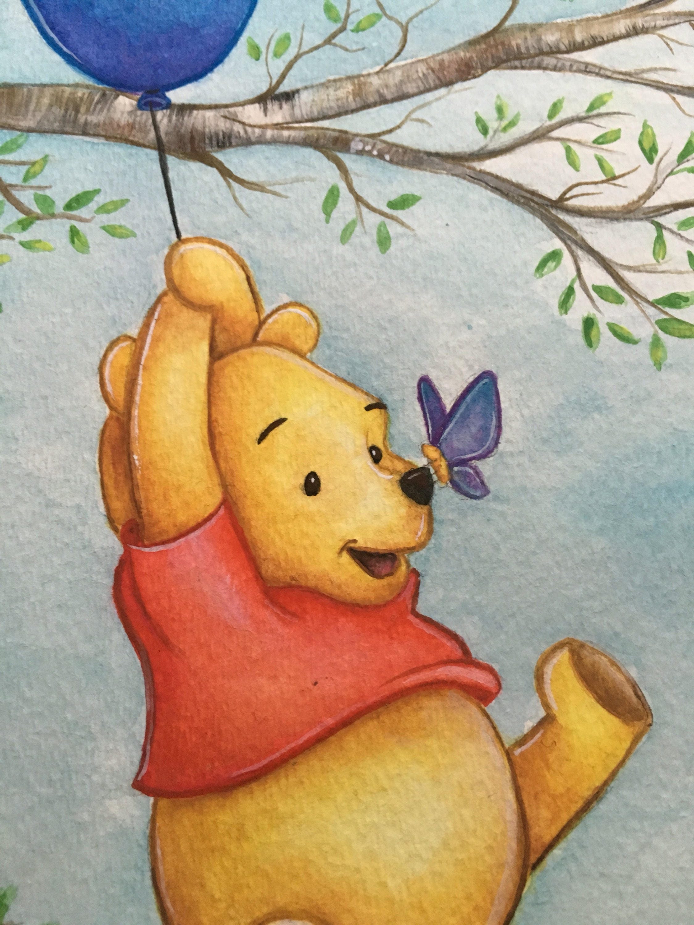 Winnie The Pooh Canvas Painting Art at Tamara Wilson blog