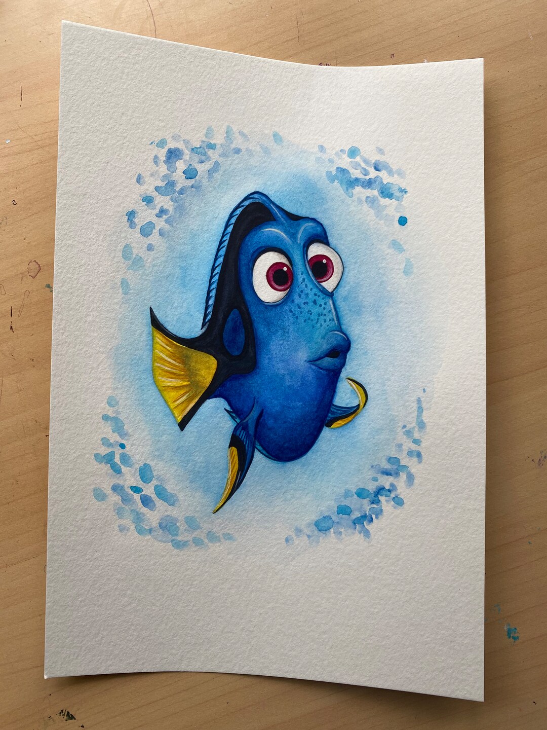 Disney’s Finding Nemo - Dory - Watercolor Painting - Original and Print ...