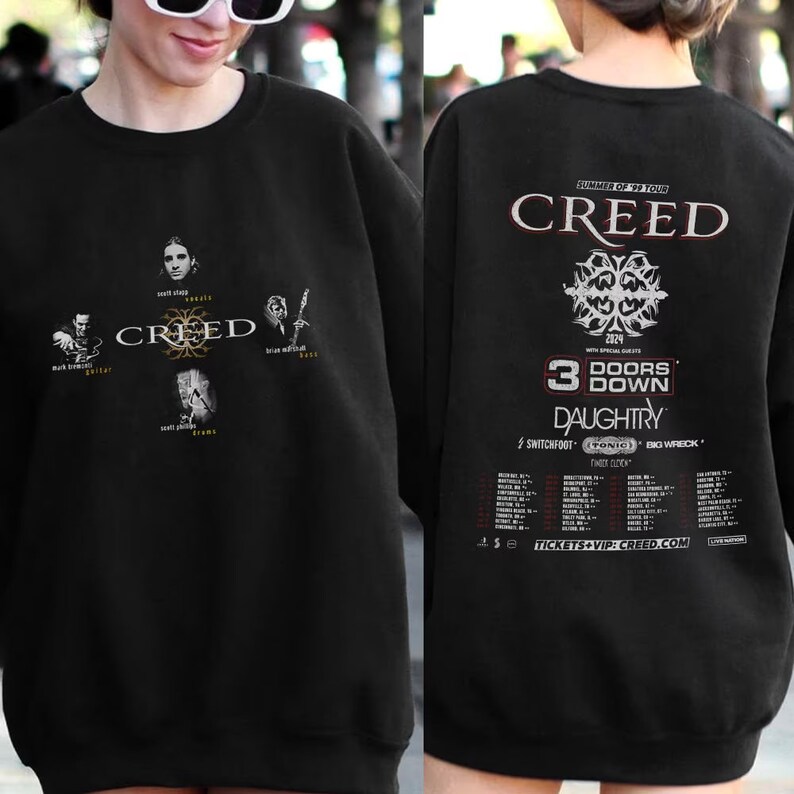 Creed Band Fan Shirt Creed 2024 Tour Summer of '99 Tour - Etsy Creed Band Fan Shirt Creed 2024 Tour Summer of '99 Tour - Etsy