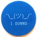I DUNNO Shrug Emoji Car Coasters Cup Holder Coasters 2 Car Coasters Car ...