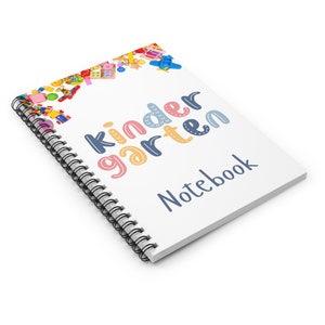 Kindergarten Spiral Notebook, Ruled Line Notebook Where You Can Write ...