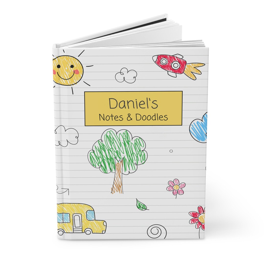 Kids Custom Hardcover Journal, Doodle Notebook for Young Children ...
