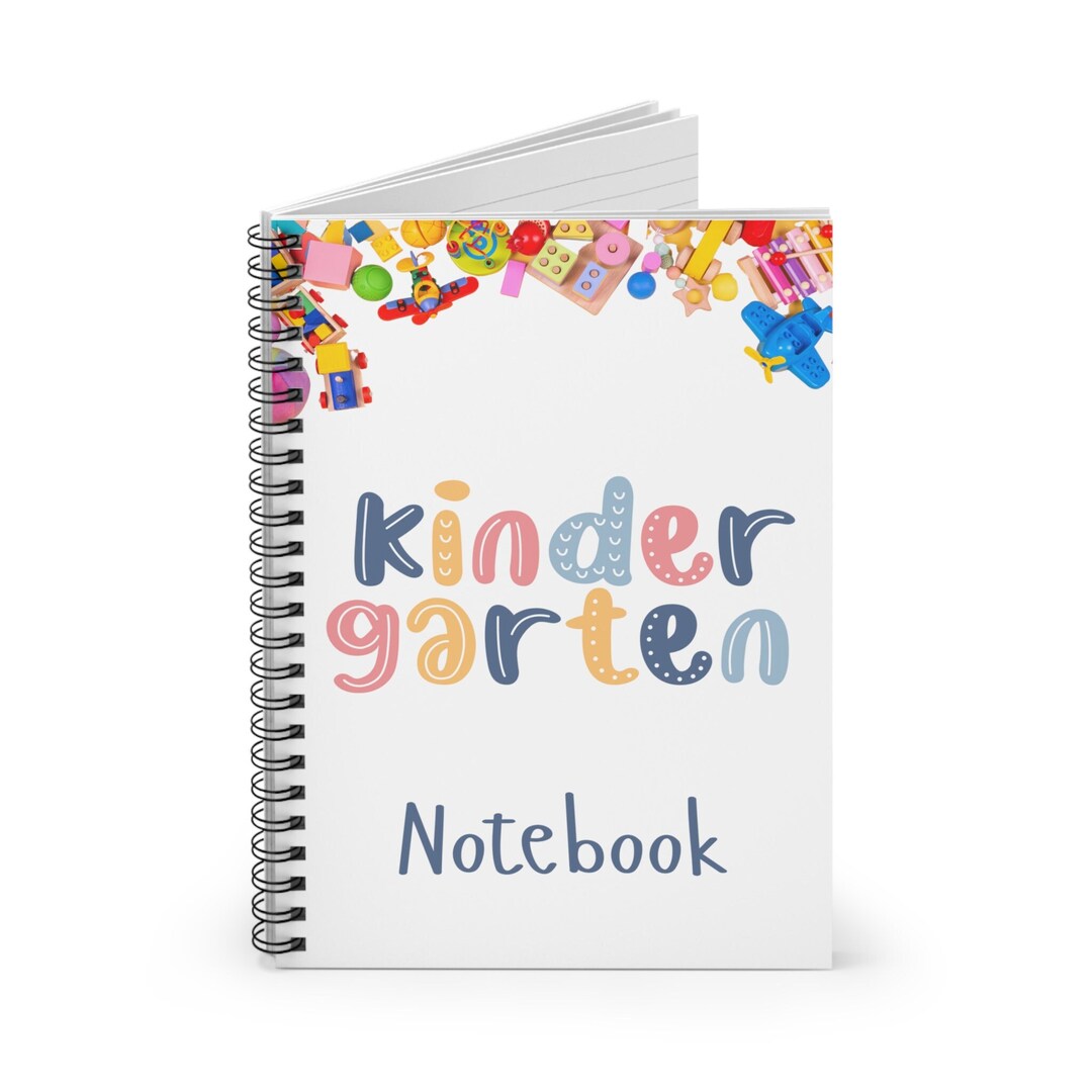 Kindergarten Spiral Notebook, Ruled Line Notebook Where You Can Write ...