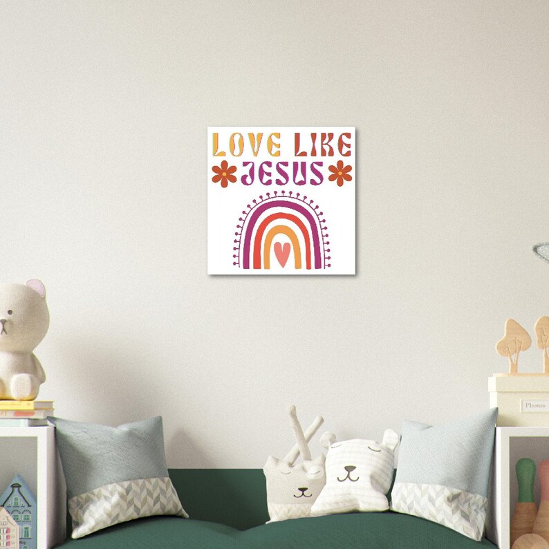 Love Like Jesus Premium Poster Christian Decor for Kids and - Etsy