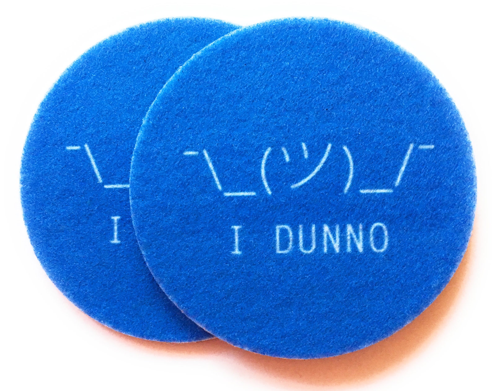 I DUNNO Shrug Emoji Car Coasters Cup Holder Coasters 2 Car - Etsy