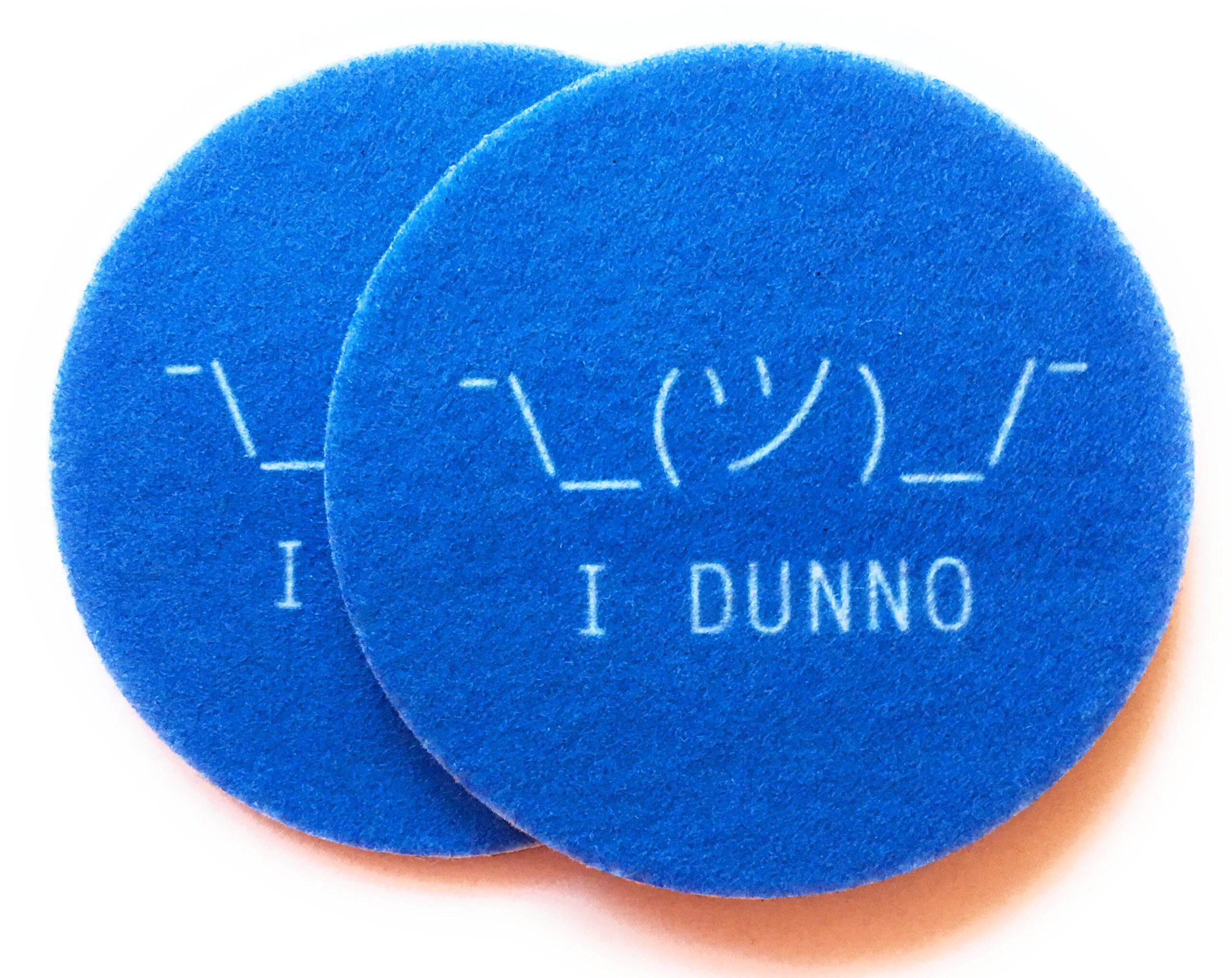 I DUNNO Shrug Emoji Car Coasters Cup Holder Coasters 2 Car - Etsy