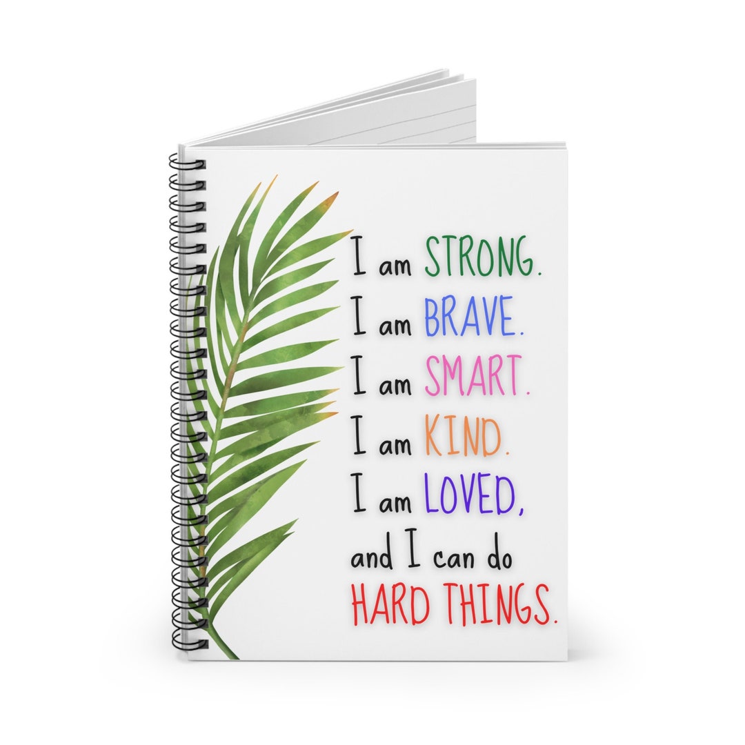 Children’s Spiral Affirmation Notebook, Ruled Line Notebook for ...