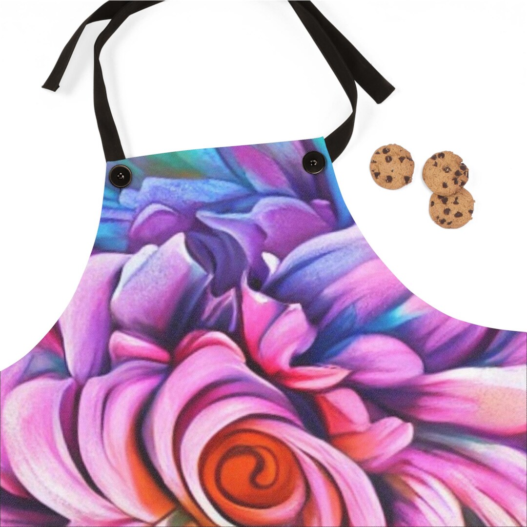 Colorful Artist Smock With Floral Design, Perfect for Cooking or ...