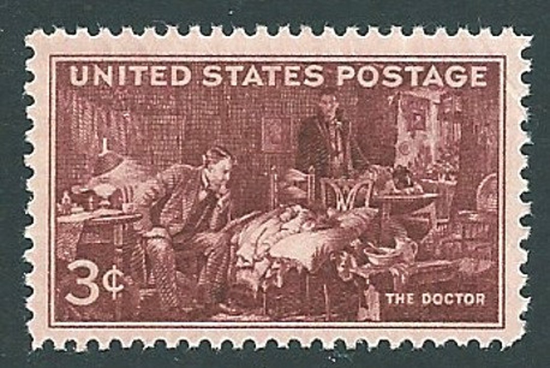 Vintage Unused US Postage Stamp 3c THE DOCTOR Stamp Issue of 1947 ...