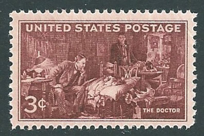 Vintage Unused US Postage Stamp 3c THE DOCTOR Stamp Issue of 1947 ...