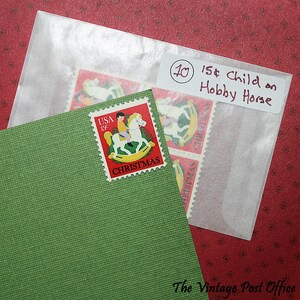 Ten 15c Child on Hobby Horse .. Vintage Unused US Postage Stamps ...