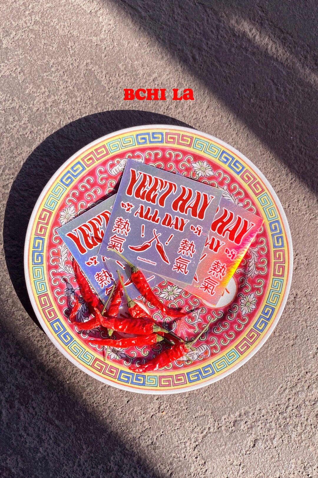 Yeet Hay 熱氣 AIYA Holographic Sticker - Etsy