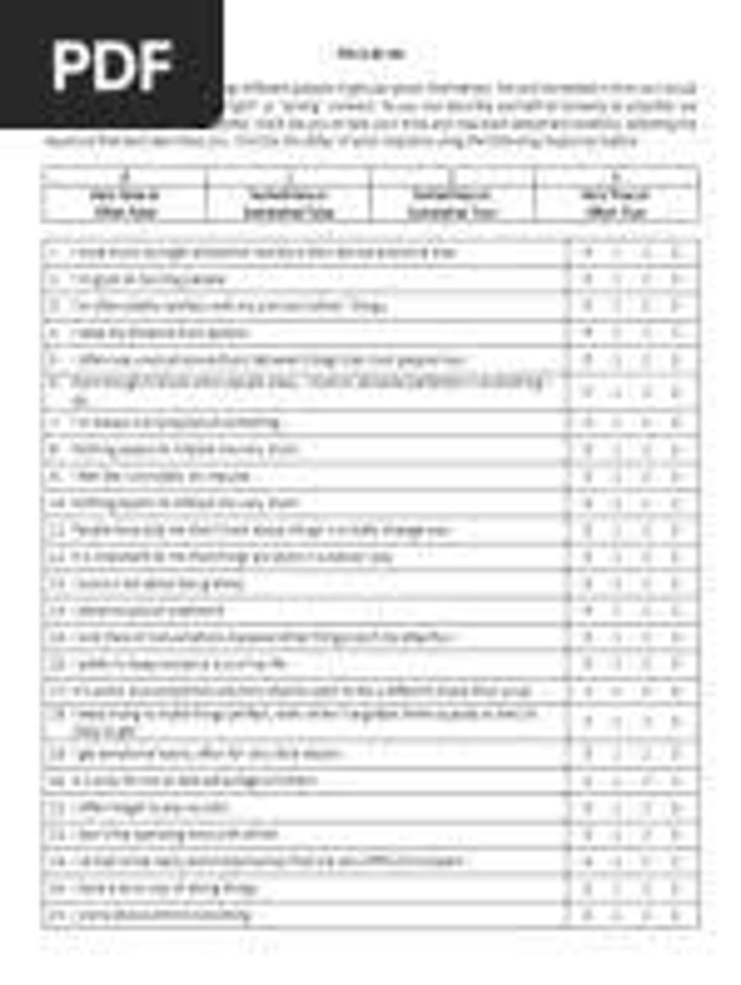 Comprehensive DSM-5 Personality Assessment – Adult Digital Download PDF ...