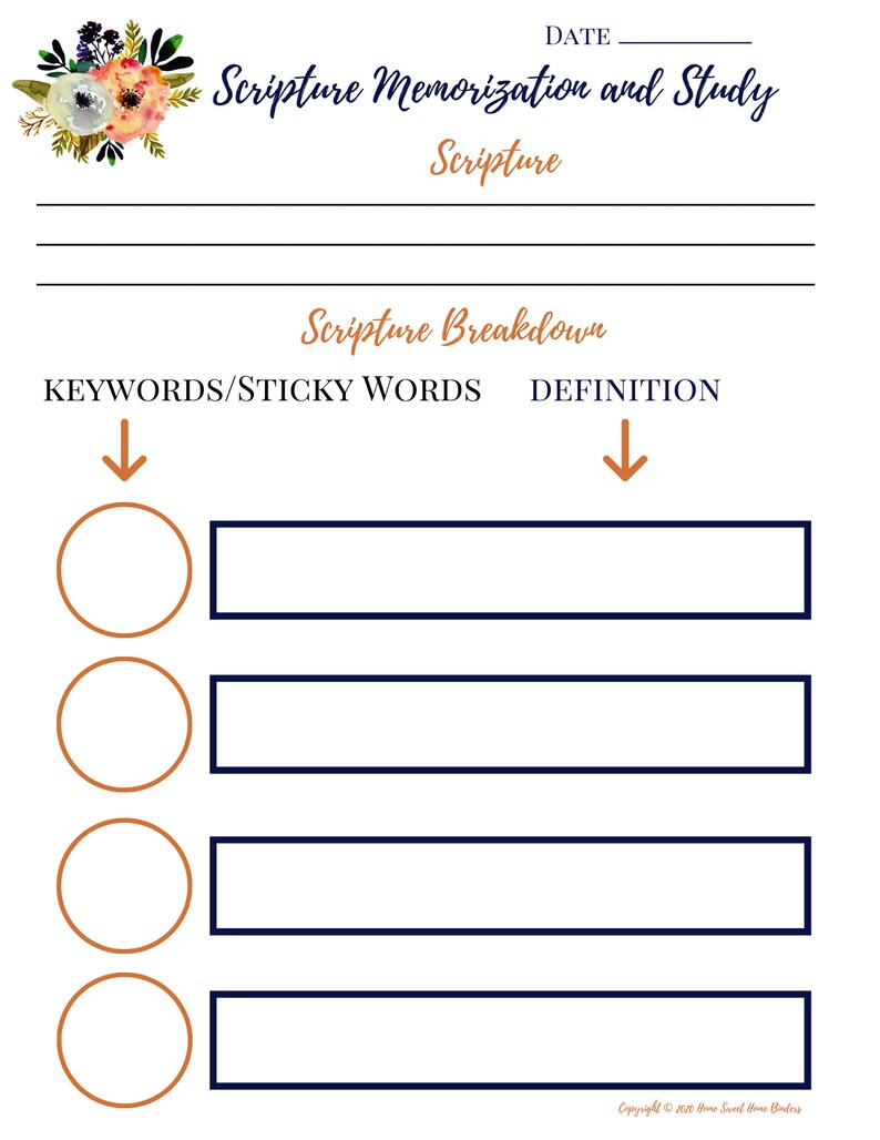 52 Page Bible Study Journal Printable (digital Download) - Etsy