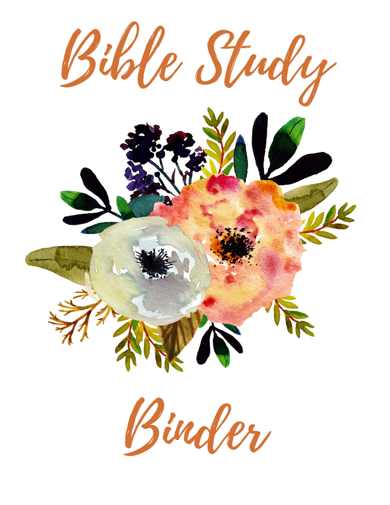 52 Page Bible Study Journal Printable (digital Download) - Etsy UK
