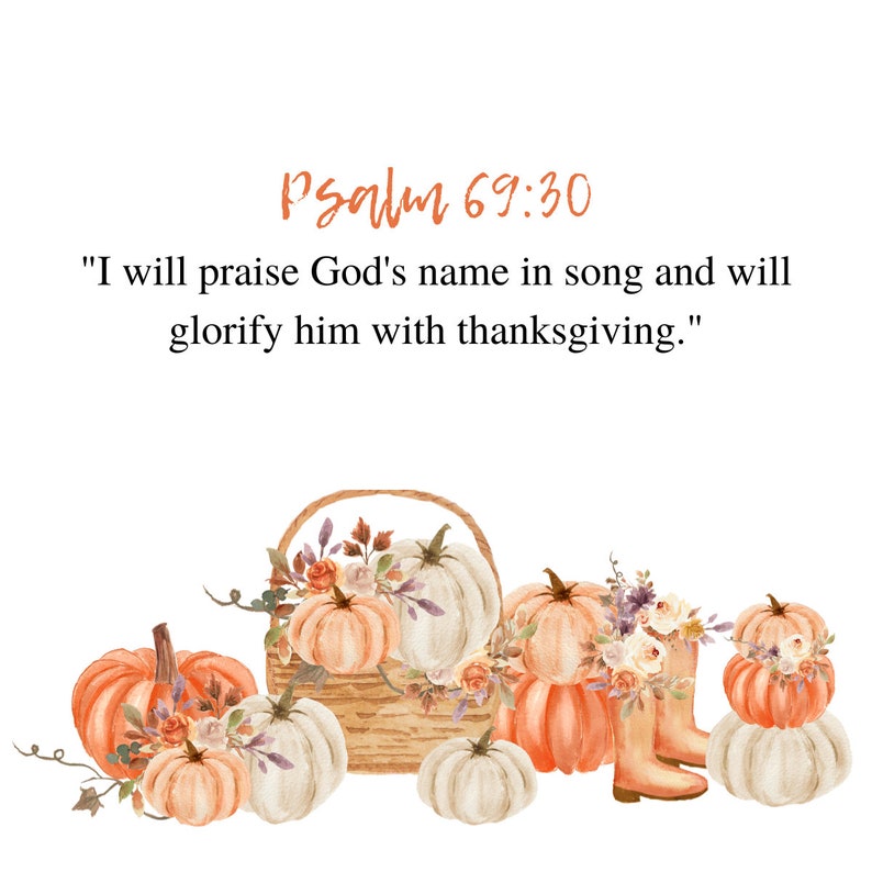 30 Days of Printable Bible Verses Cards of Gratitude for Thanksgiving ...